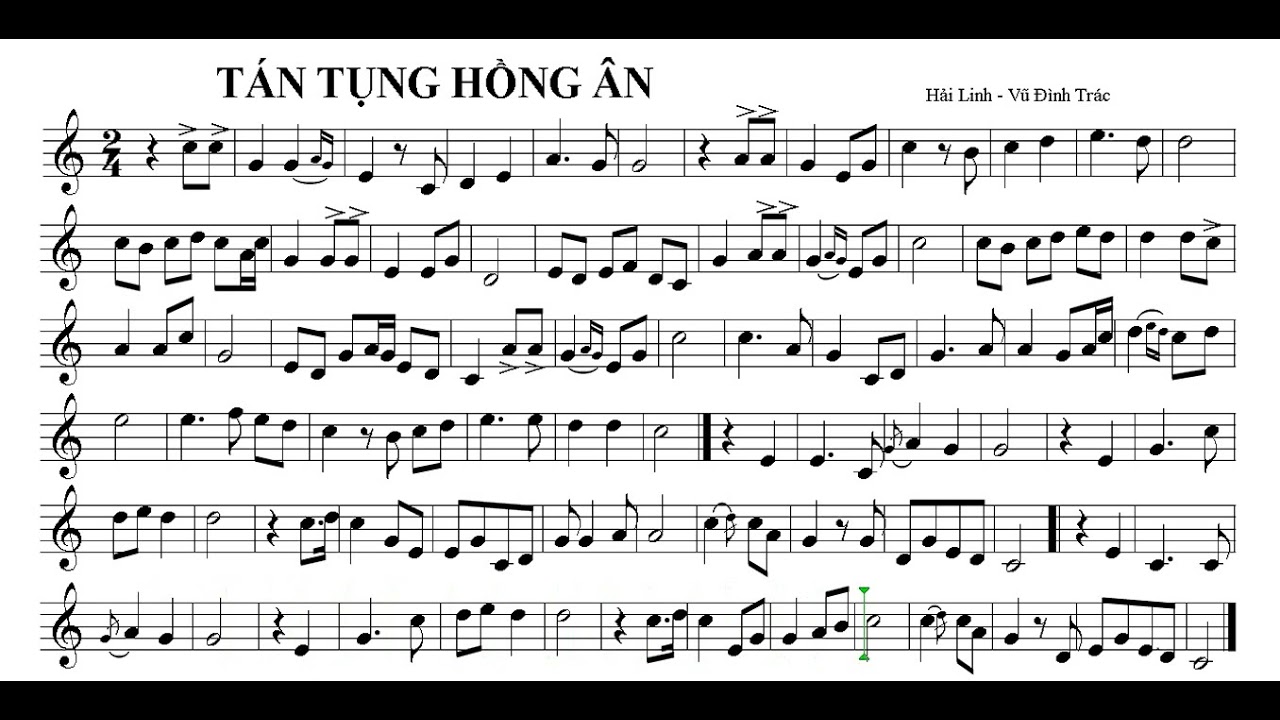 Đọc nhạc TÁN TỤNG HỒNG ÂN - YouTube
