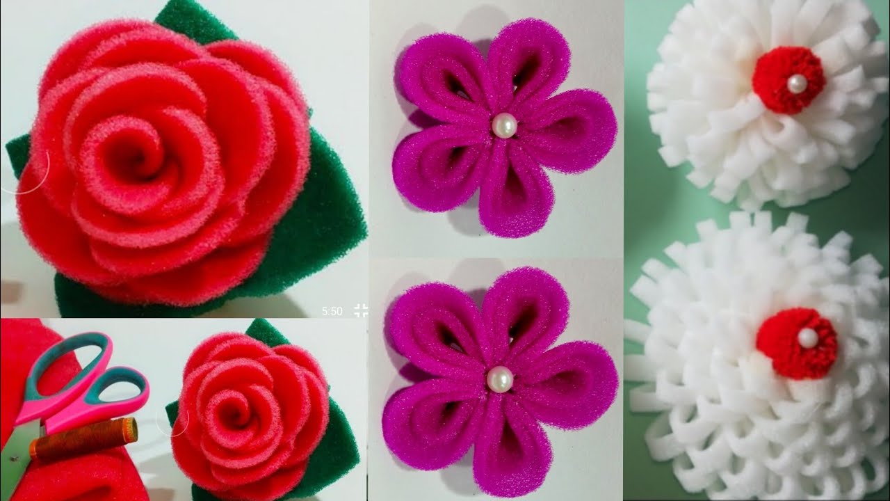 EASY FOAM SHEET FLOWER ROSE DAY FLOWERS HOW TO MAKE ROSE FOAM KE FOOL YouTube easy-foam-sheet-flower-rose-day-flowers-how-to-make-rose-foam-ke-fool-youtube