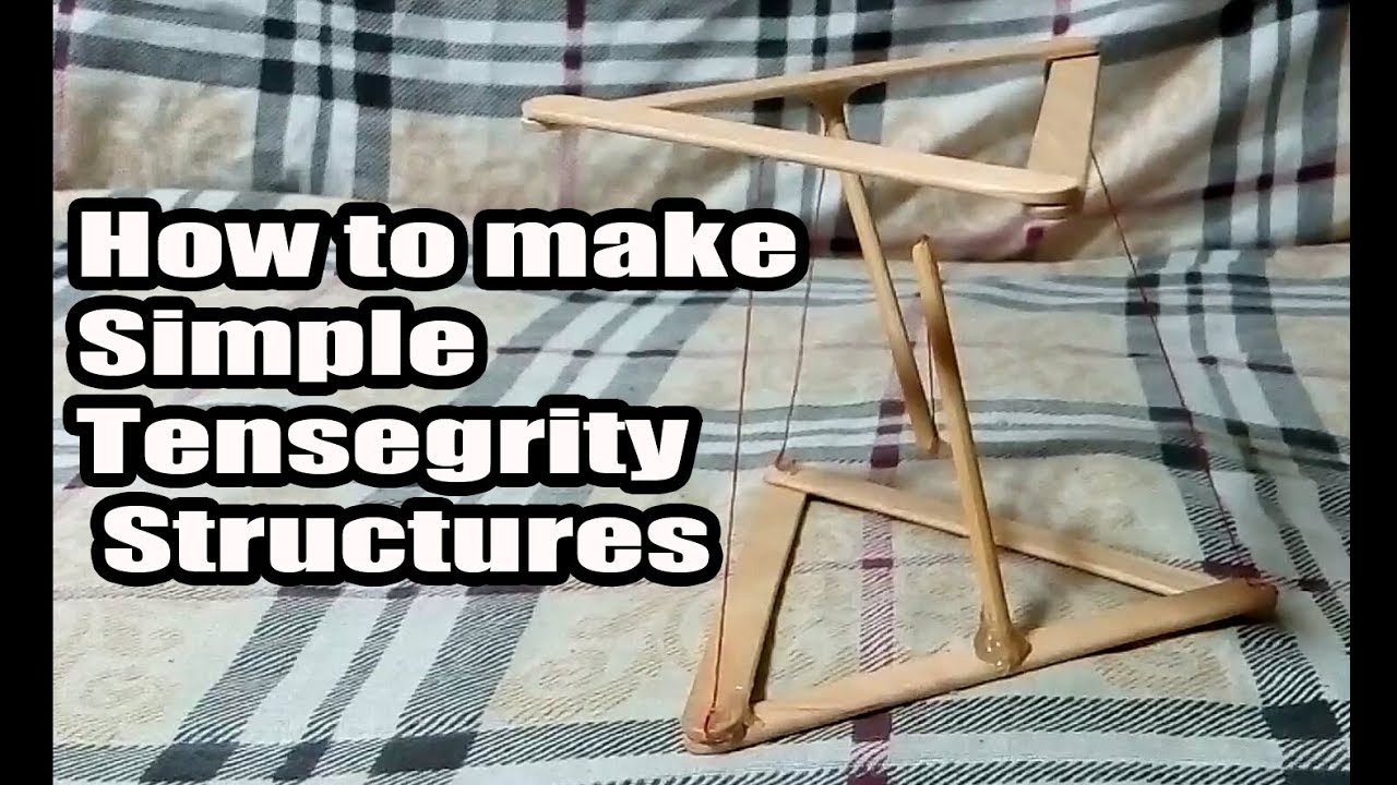 How To Make a Tensegrity Structure Magic Levitation - YouTube