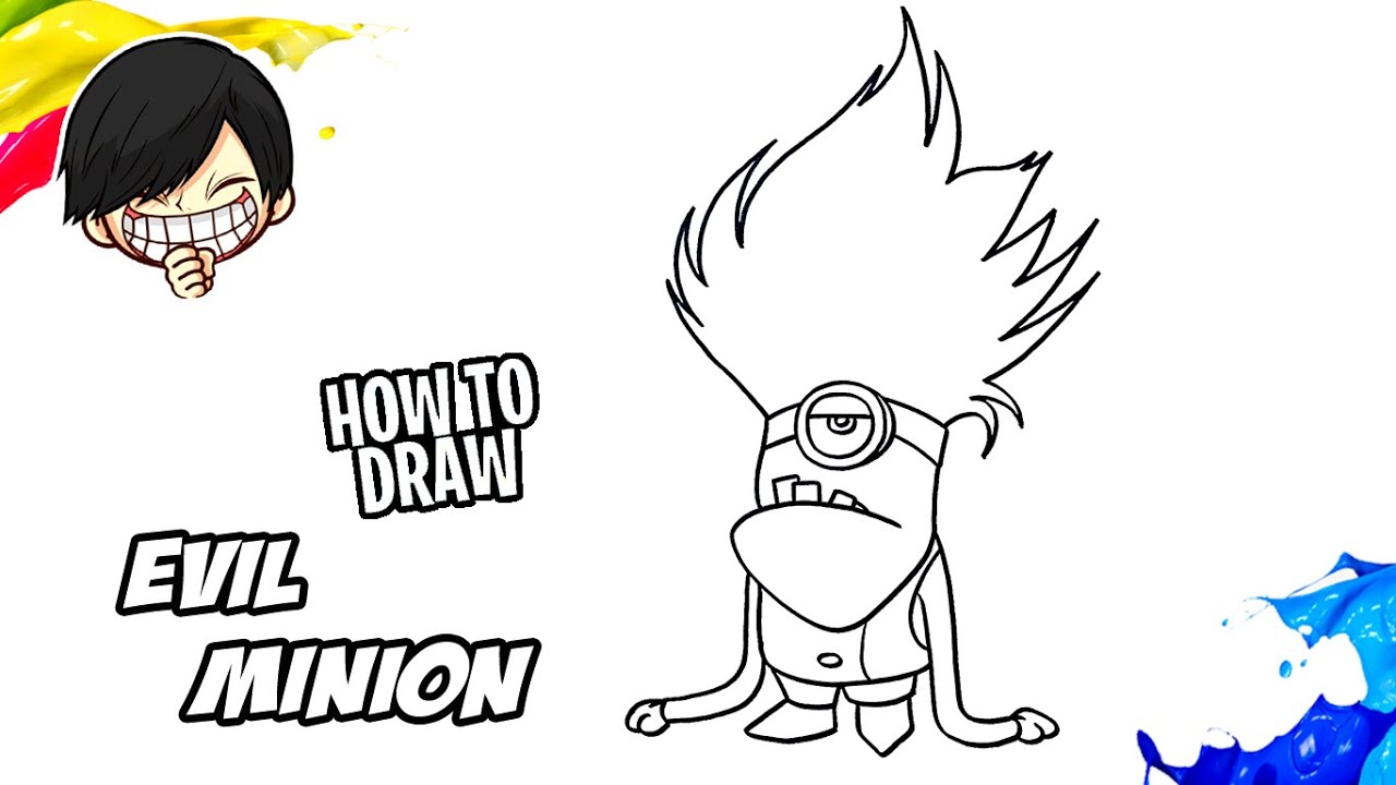 Despicable Me Evil Minion Drawing How To Draw A Minion From Despicable