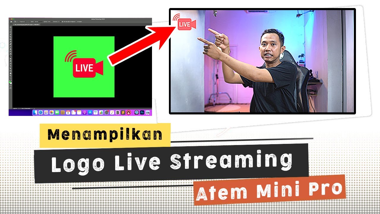 Cara Menampilkan Logo Text Tulisan - ATEM Mini Pro Tutorial Live ...