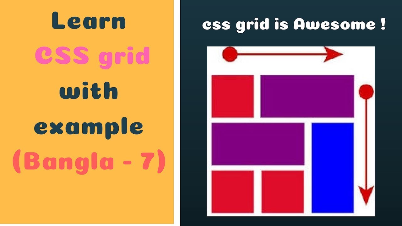 css grid tutorial for beginners in bangle | css grid visualization ...