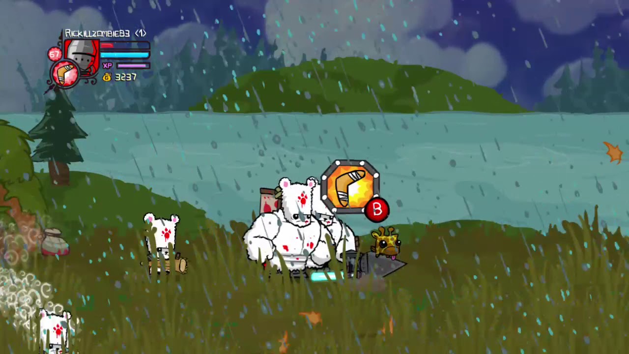 Going through a killer bear stage, but in insane mode (Castle Crashers ...