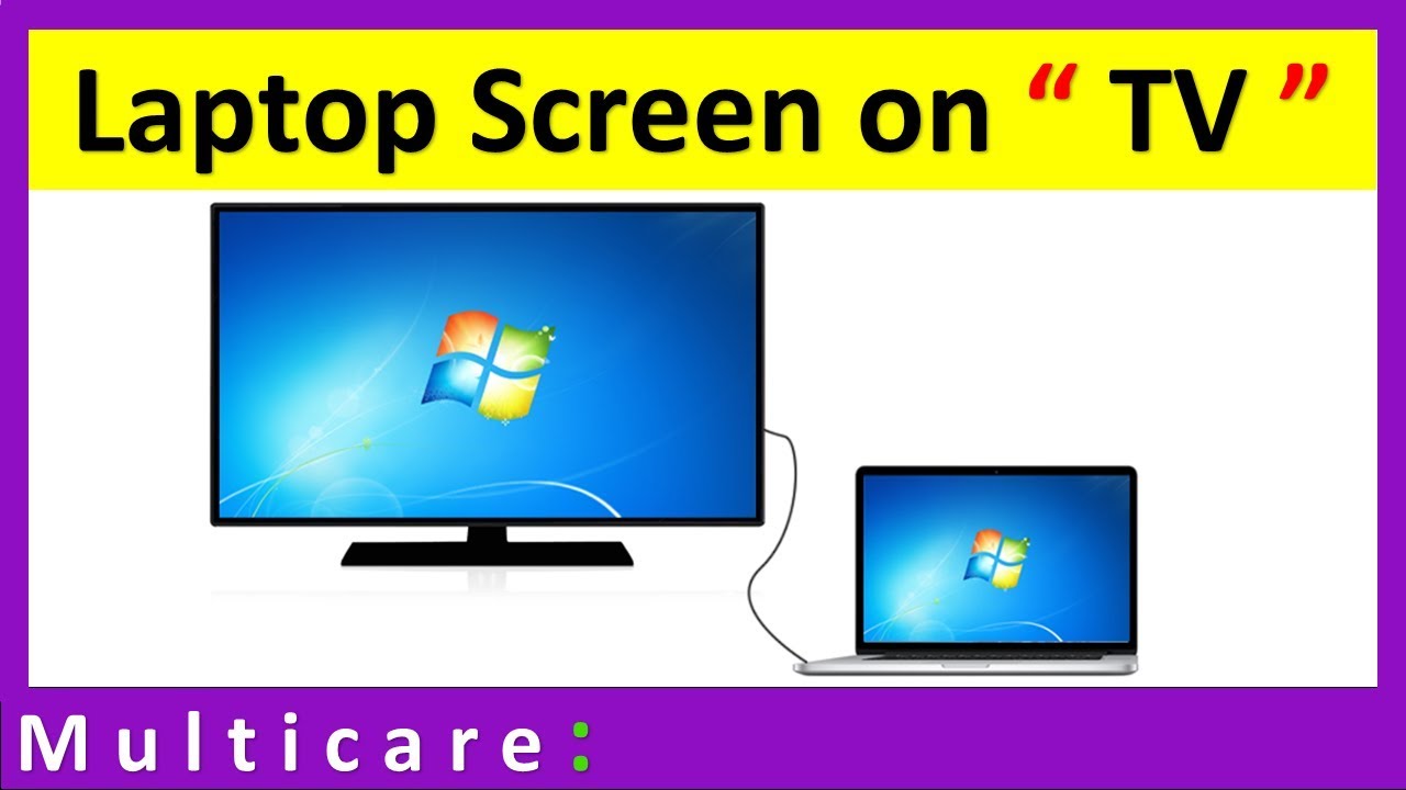 How to connect laptop to tv - YouTube