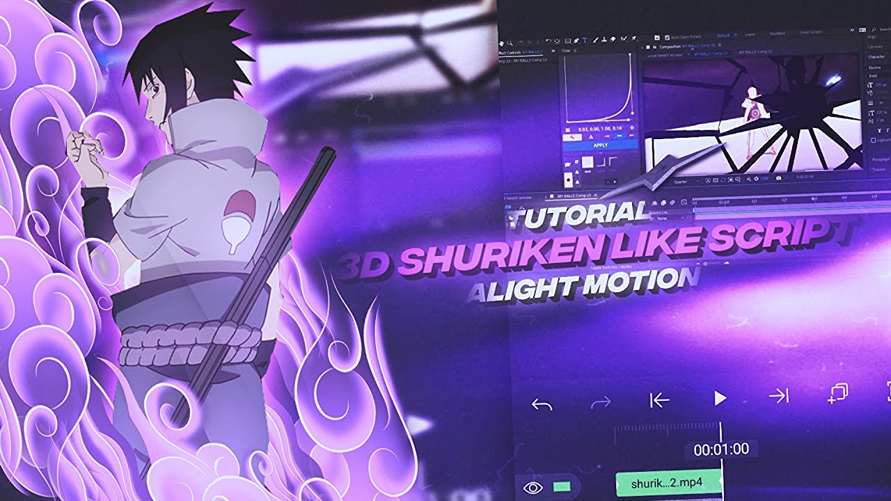 Tutorial 3D Shuriken Like Script - Alight Motion | Amv/Edit - YouTube
