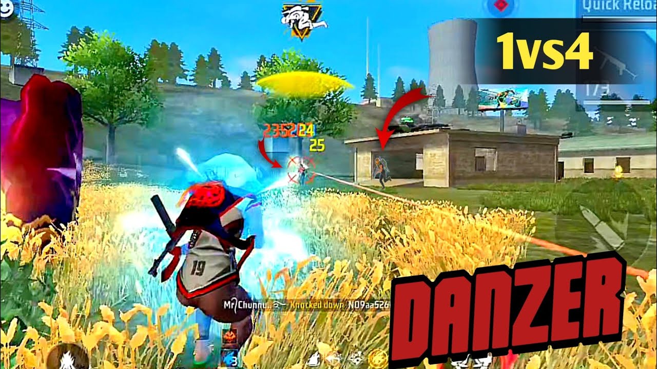 Very Danzer Game Free Fire // Chunnu Player Gameplay #freefire - YouTube