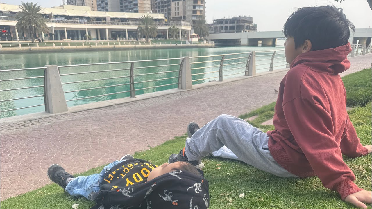 Galali to amwaj Walkaton with the kids 🚶‍♂️ - YouTube