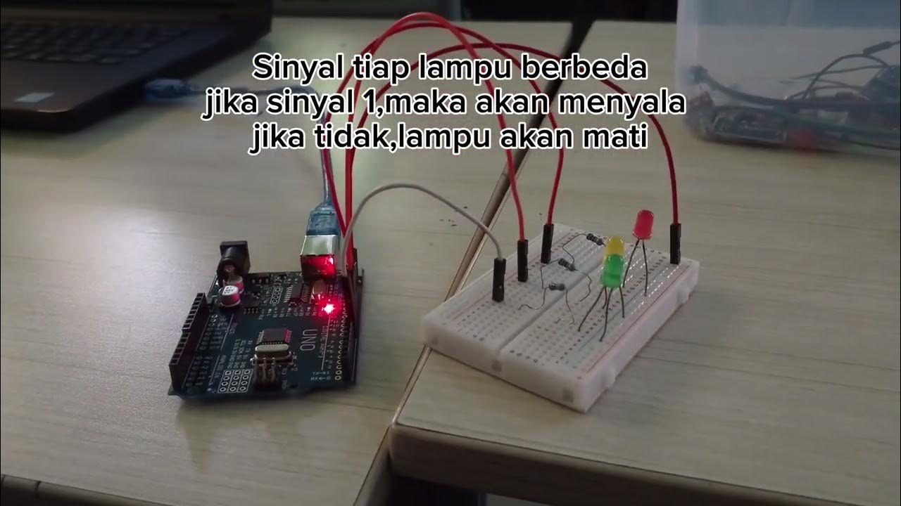 Projek 4 Arduino Uno (3 LED Berkedip) - YouTube