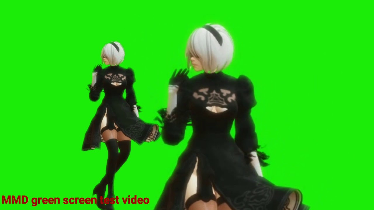 [MMD]GREEN SCREEN VIDEO TEST - NEIR 2B (TOKOTOKO - Kimiiro ni somaru ...