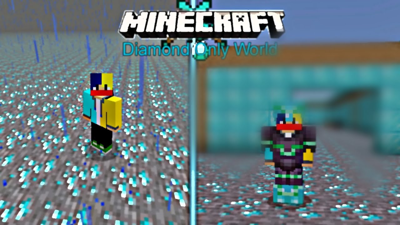 How I SURVIVED 50 days In Minecraft diamond only world? - YouTube
