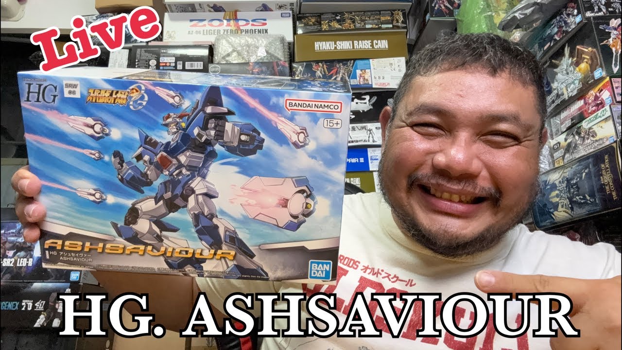 Live. Unbox HG Super Robot OG Ashsavior. - YouTube