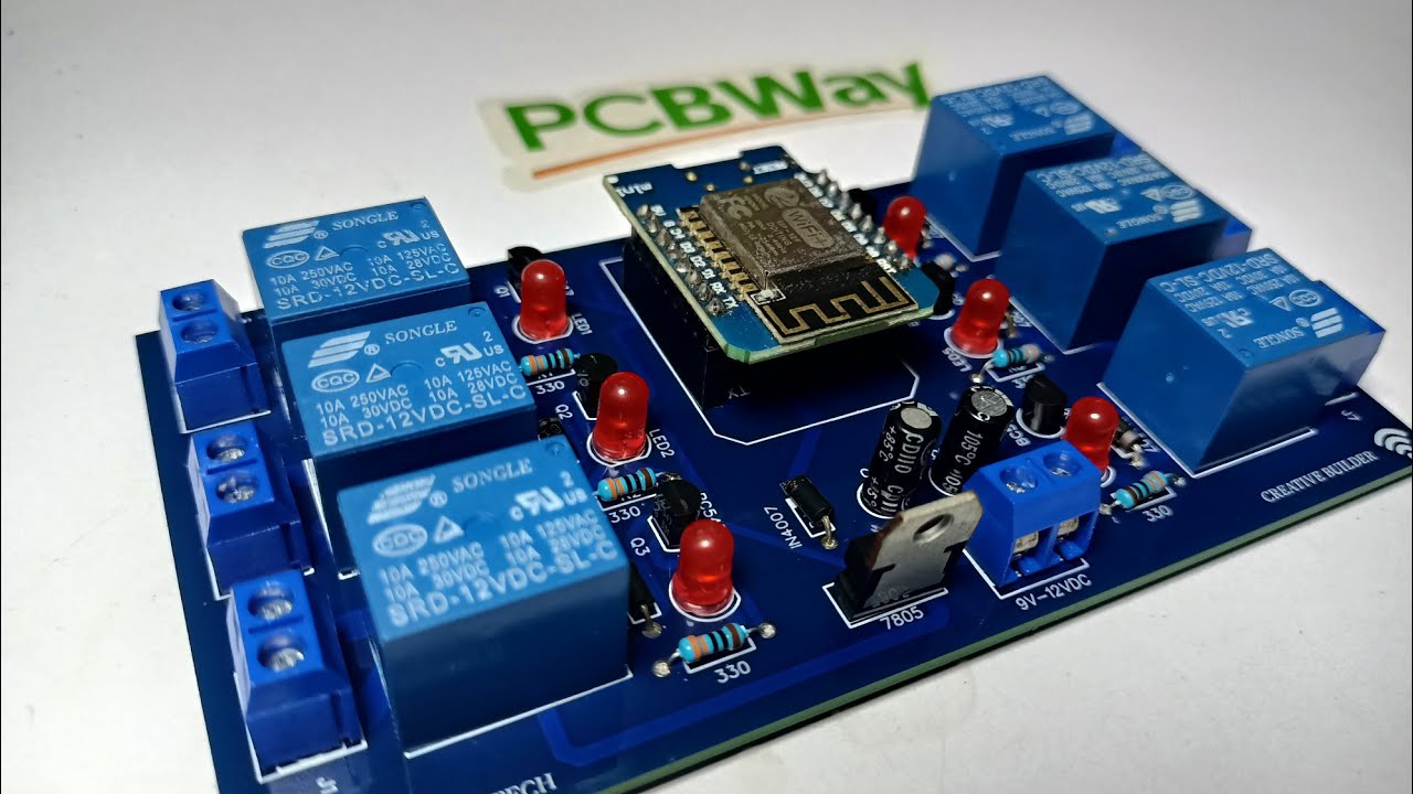 WIFI home automation || Smart home with PCBWAY - YouTube