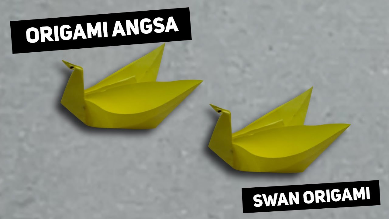 Cara Membuat Angsa dari Kertas Origami / How to Make Swan Origami - YouTube