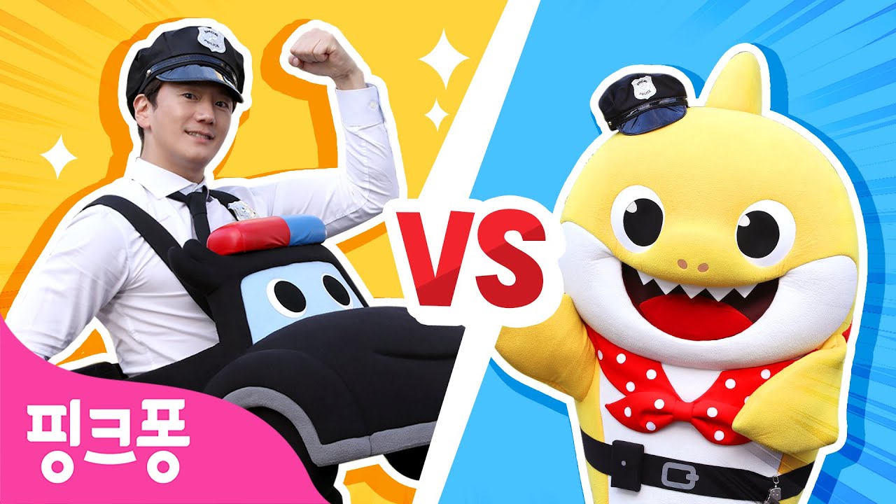 할로윈 경찰차 댄스 챌린지🚓 요이요이 경찰차 리믹스 버전으로 더 신나는 할로윈 댄스 도전 핑크퐁 올리가 튼튼쌤과