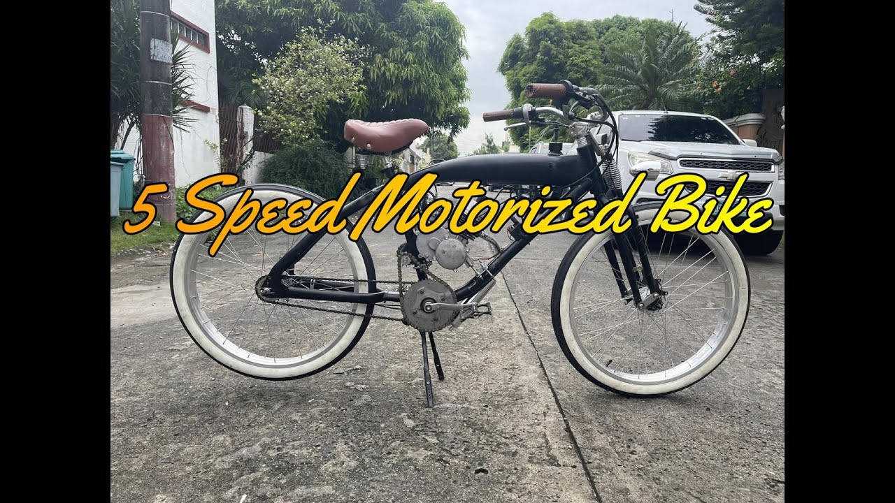 5 speed Motorized Bike #motorizedbike - YouTube