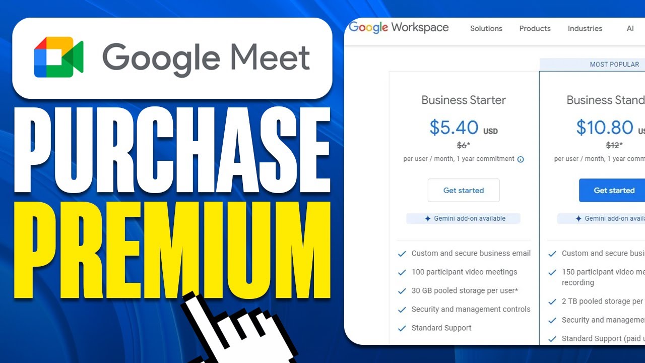 How To Purchase Google Meet Premium (2025) - YouTube