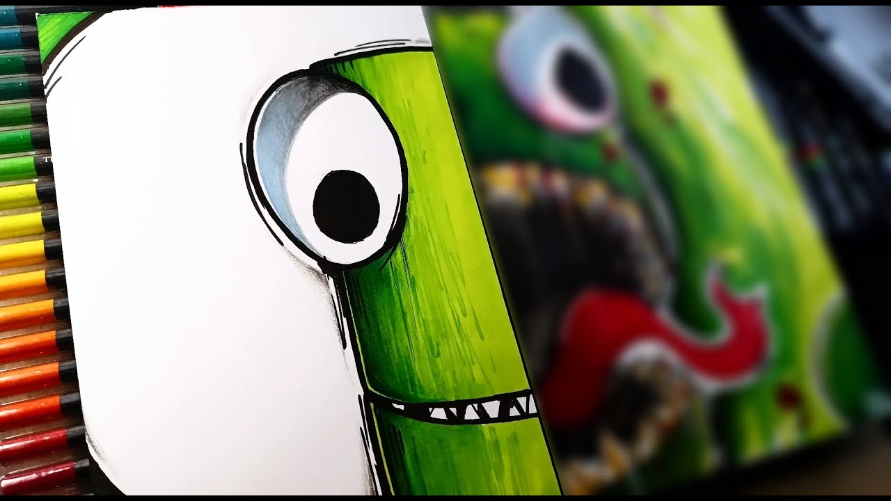 GREEN - FNF' VS ROBLOX: Rainbow Friends DRAWING STYLE [Game Vs Artist ...