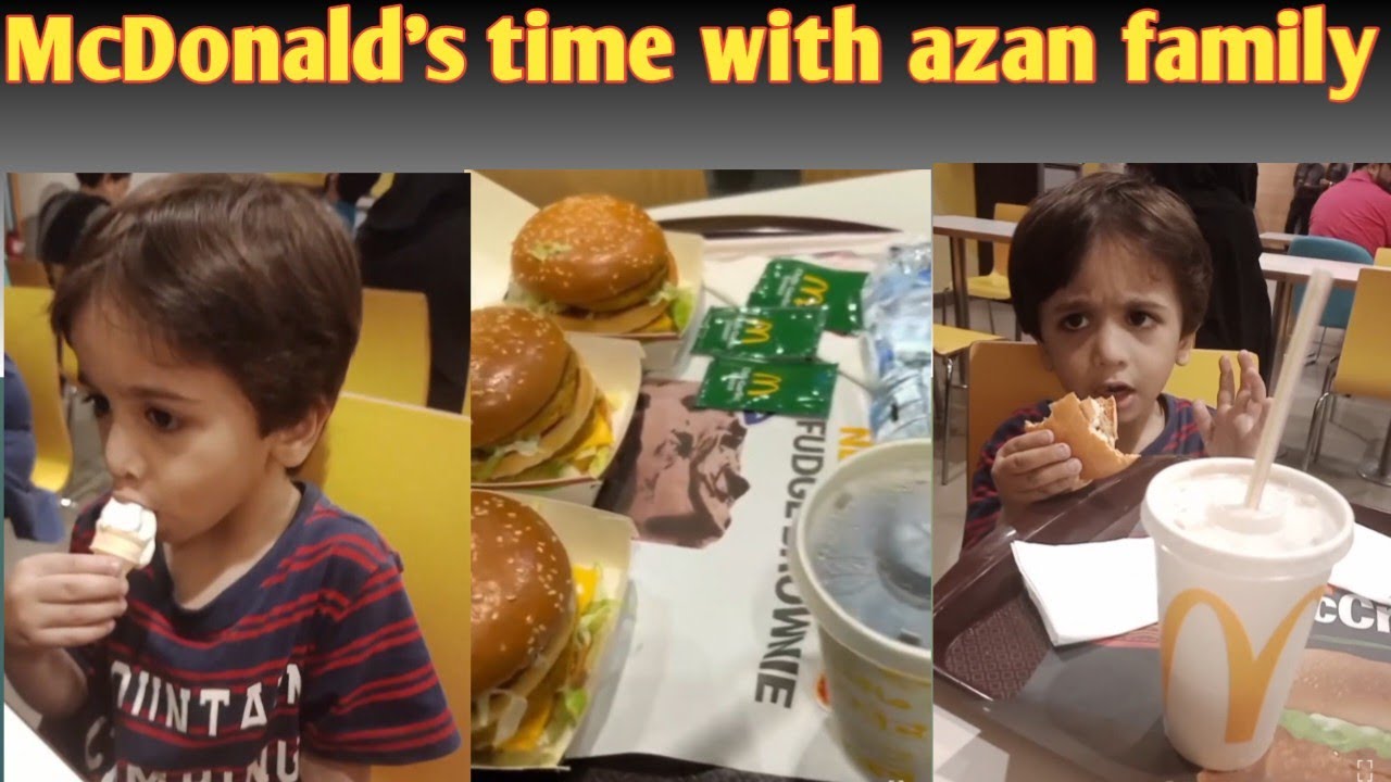 McDonald's time with azan family || McDonald's burgers deals ...