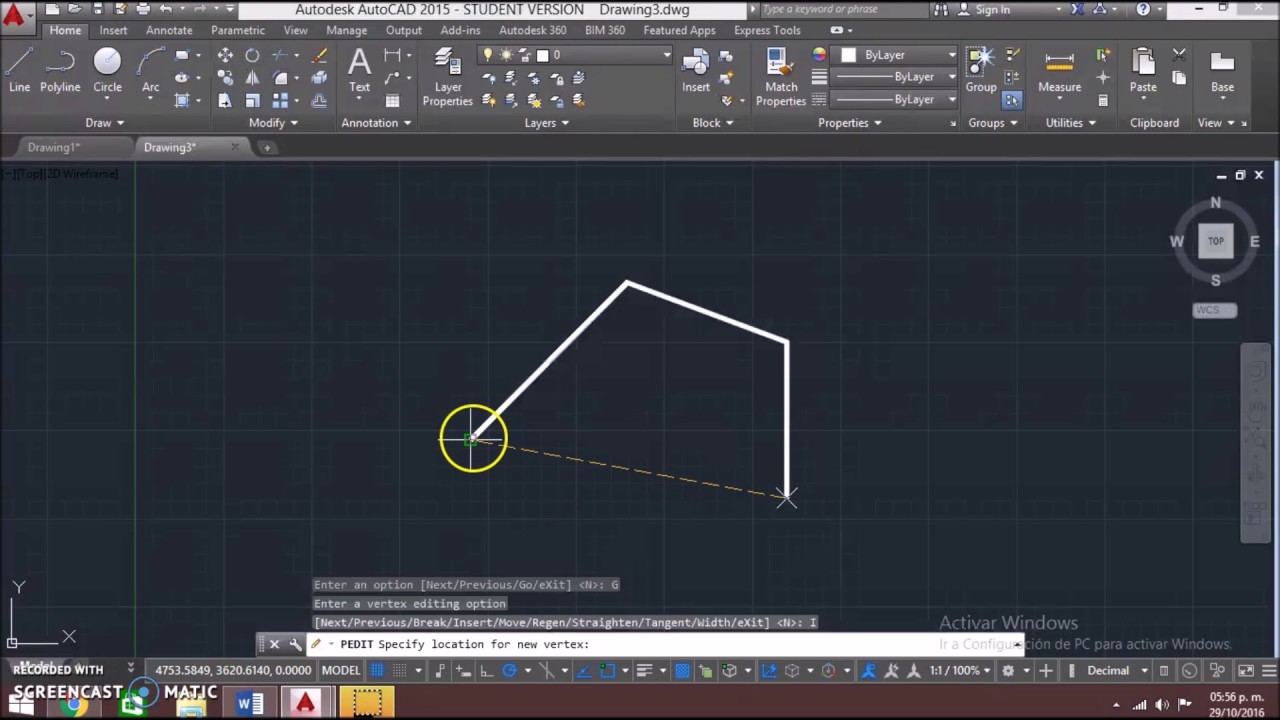 COMANDO PEDIT AUTOCAD 2015 - YouTube