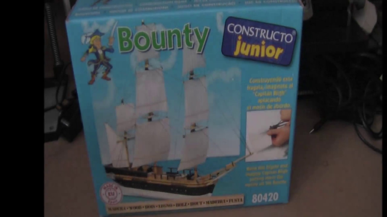 HMS bounty constructo junior model kit - YouTube