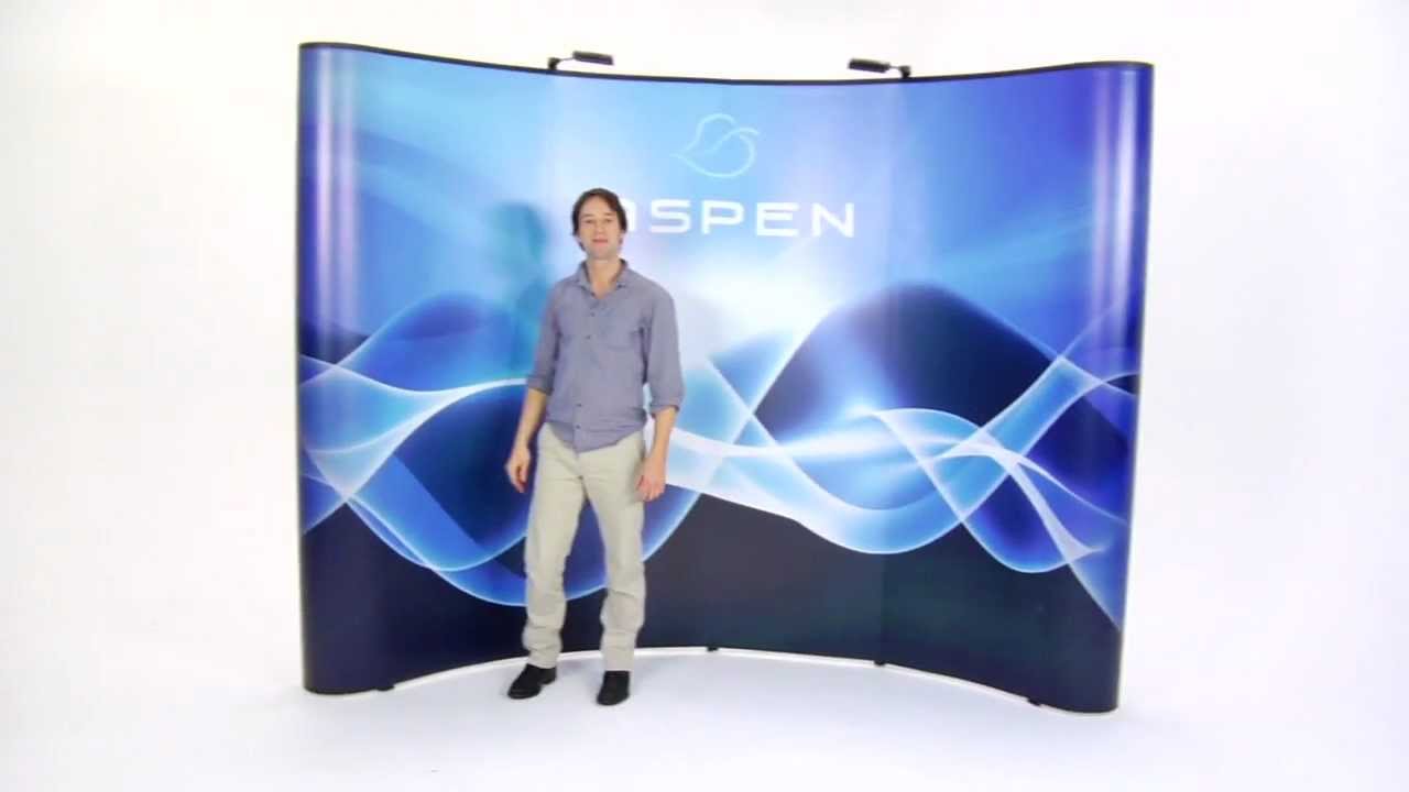 EZ Pop Up Trade Show Display Booth - YouTube