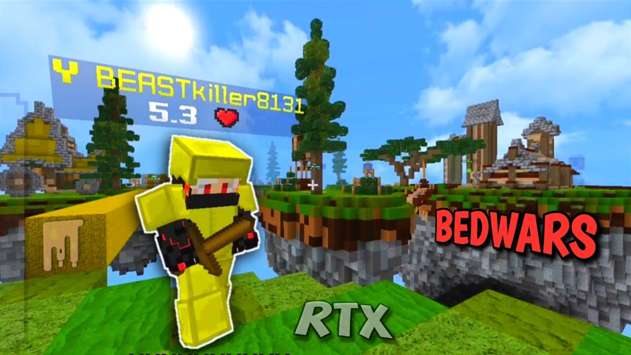 Playing BedWars With Realistic Shaders 😍 | Mcpe BedWars - YouTube