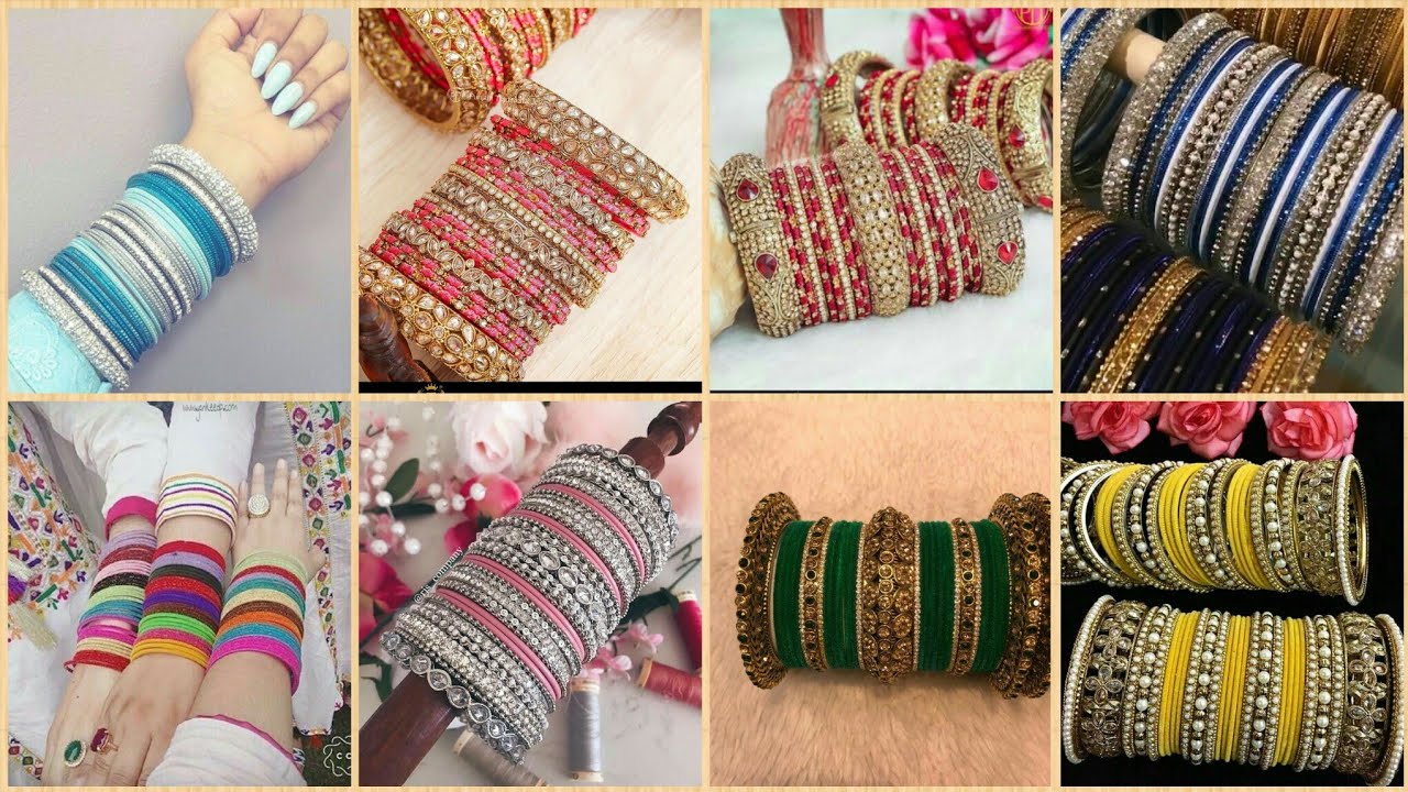 Beautiful colourful Bangals design - YouTube