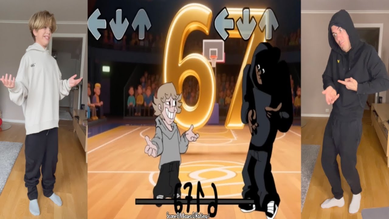 FNF 67 Kid Meme vs 61 Meme In Real Life But All Grey Characters Joing ...