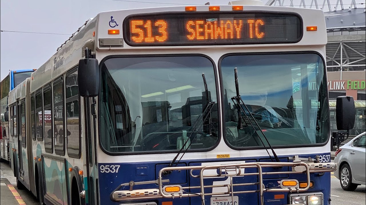 A ride on Sound Transit 2004 New Flyer D60LF 9537C - YouTube