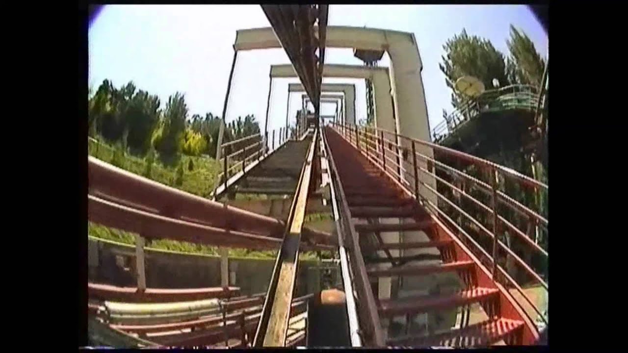 Ninja, Six Flags Magic Mountain, 1996 front seat (POV) - YouTube