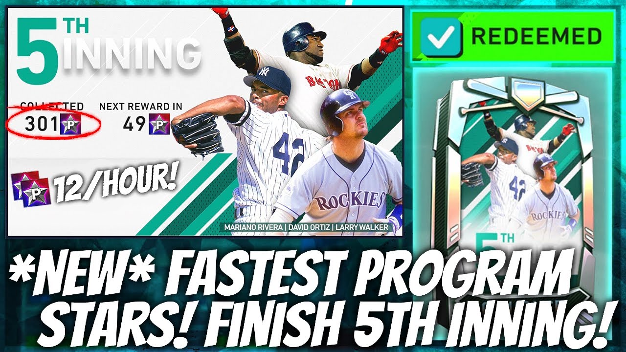FASTEST Way To Complete 5th Inning! NEW Program Stars Method! 12 Stars ...