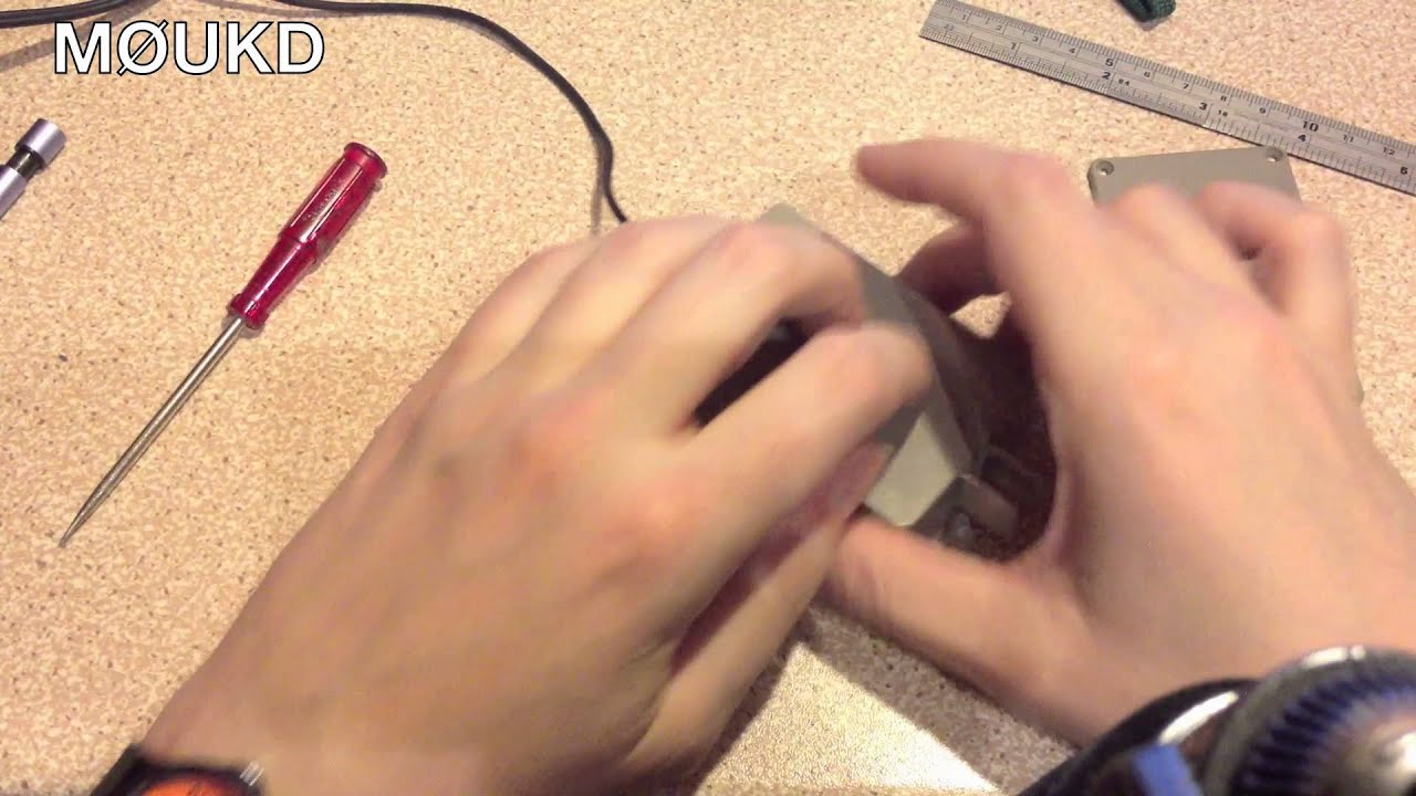 Homemade simple CW Morse touchkeyer - Iambic Key Paddle - M0UKD - YouTube