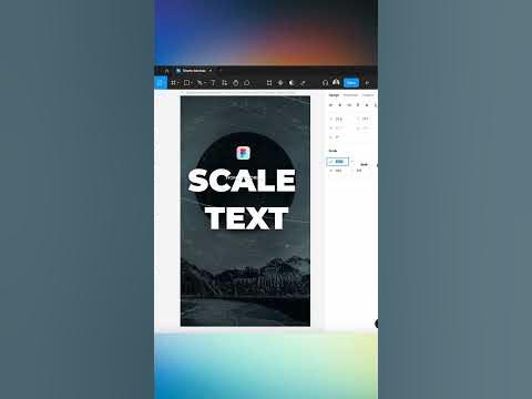 How do you scale text with resize in Figma? - YouTube