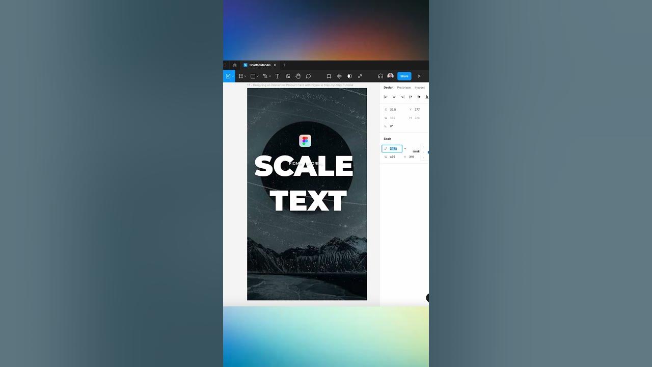 How do you scale text with resize in Figma? - YouTube