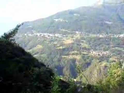 shear drop of the side of the road in italy - YouTube