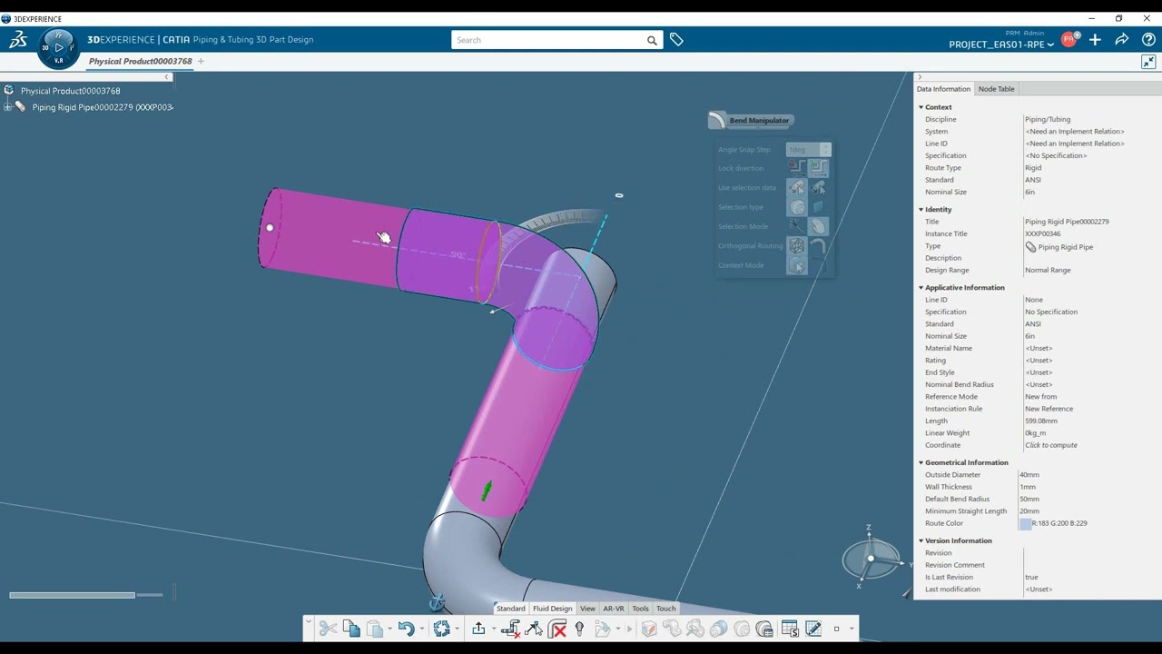 3DEXP CATIA Piping 3D Introduction Part1 Into to PipeRouting - YouTube