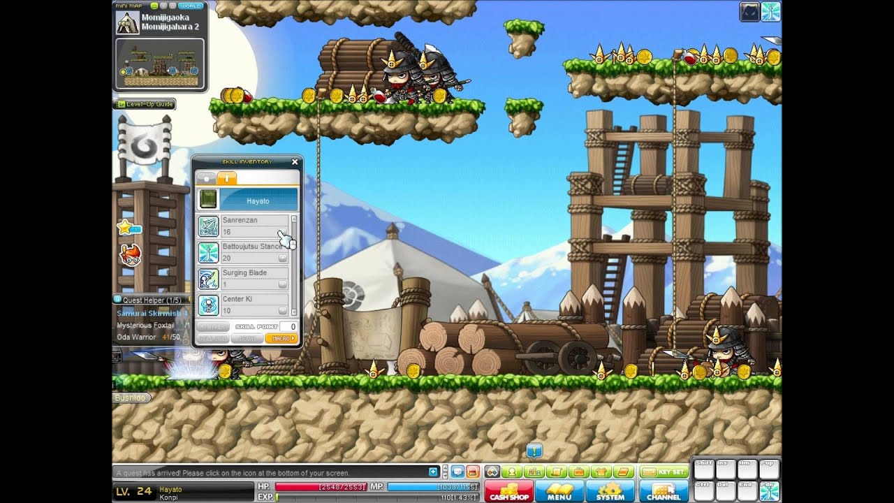 Maplestory Hayato Level 10-30 - YouTube