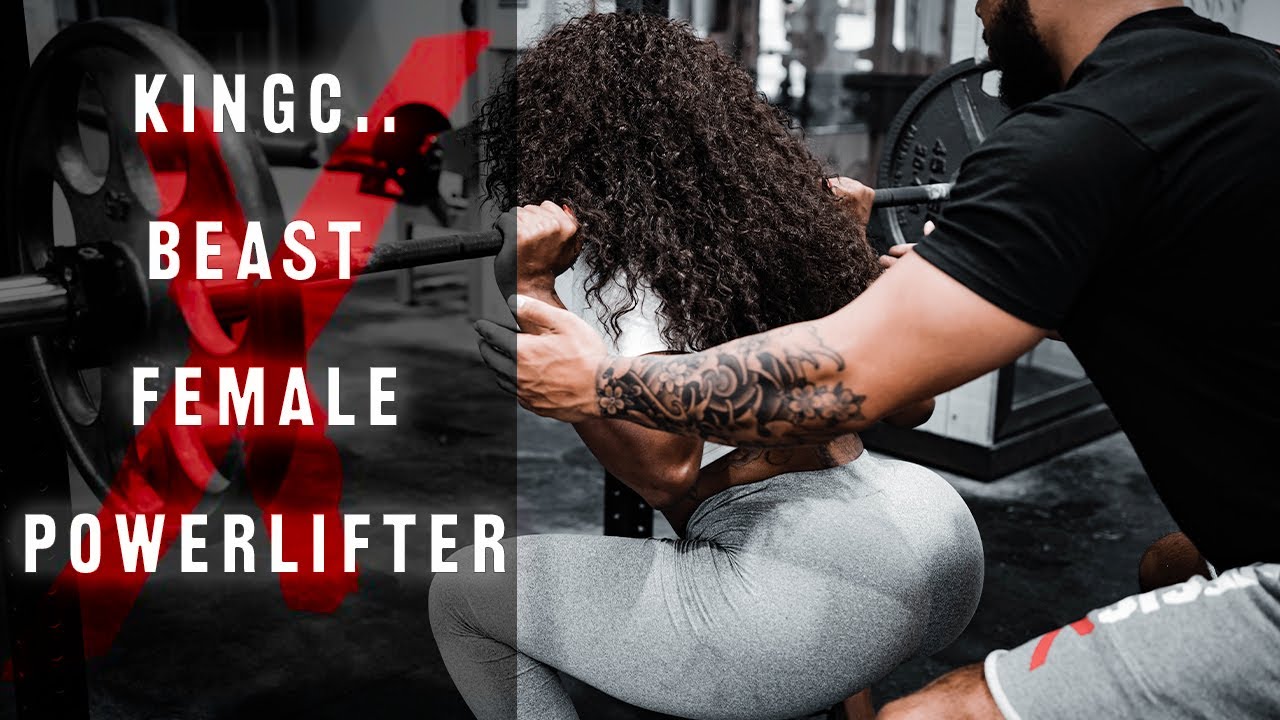 Beast Female Powerlifter Kingc | Training for Miami Competition ...