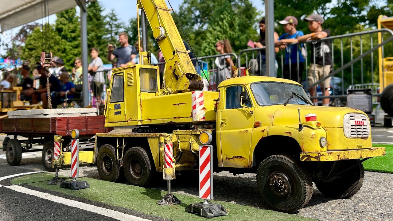 AMAZING RC truck TATRA 148 AD 160 Autojeřáb truck crane | RC ...