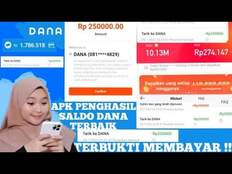 CUMA MODAL HP DI BAYAR 250RB SALDO DANA MISINYA MUDAH BGT.APK PENGHASIL ...