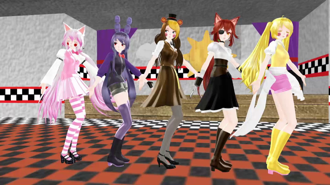 【FNAF MMD】 Sentai Slender Legs - YouTube