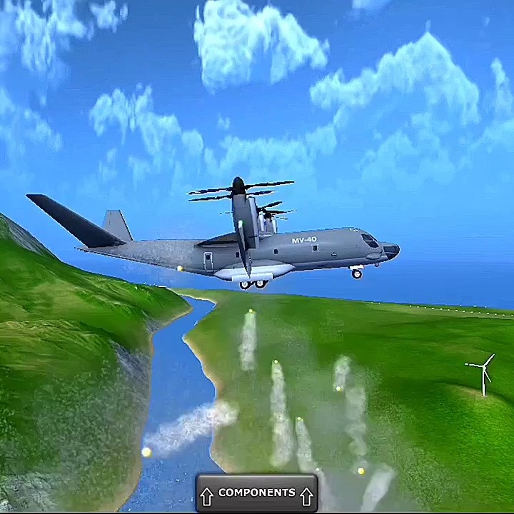 MV-40 Vertical Take off 🤯 in Turboprop Flight Simulator 😱💥#gaming # ...
