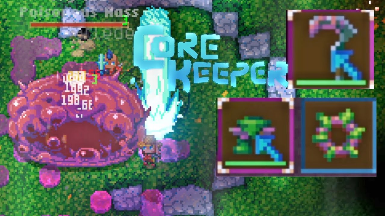 CORE KEEPER |⛏ BOSS FIGHT: Ivy the Poisonous Mass + POISONOUS SICKLE ...
