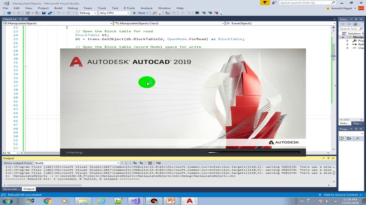Autocad Programming Using Cnet Erase Object Part2 Youtube