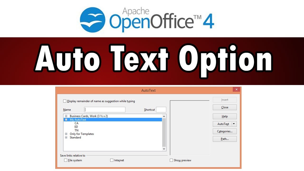 Auto Text In Open Office Writer Auto Text Option YouTube Auto Text In Open Office Writer Auto Text Option YouTube