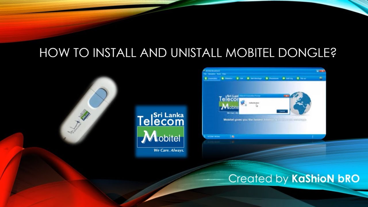 How to Install and Uninstall Mobitel Dongle? - YouTube