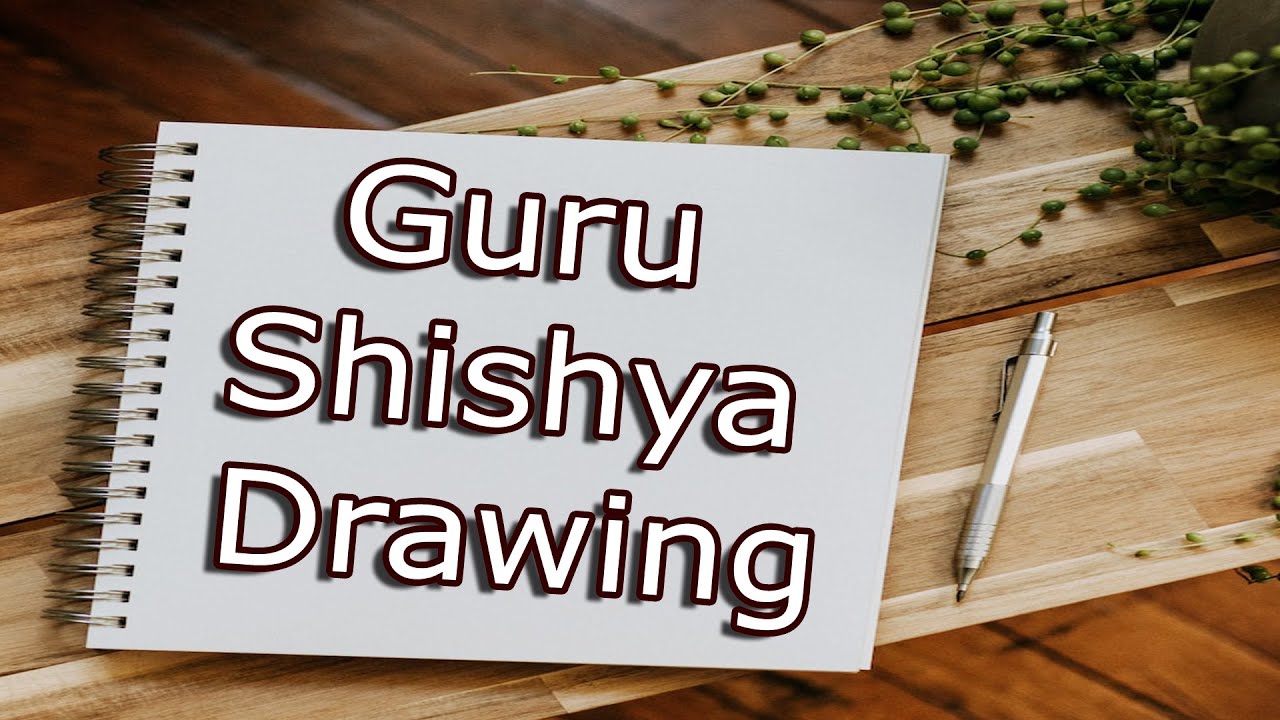 How to draw Guru Purnima | Guru shishya drawing | GuruPurnima drawing ...