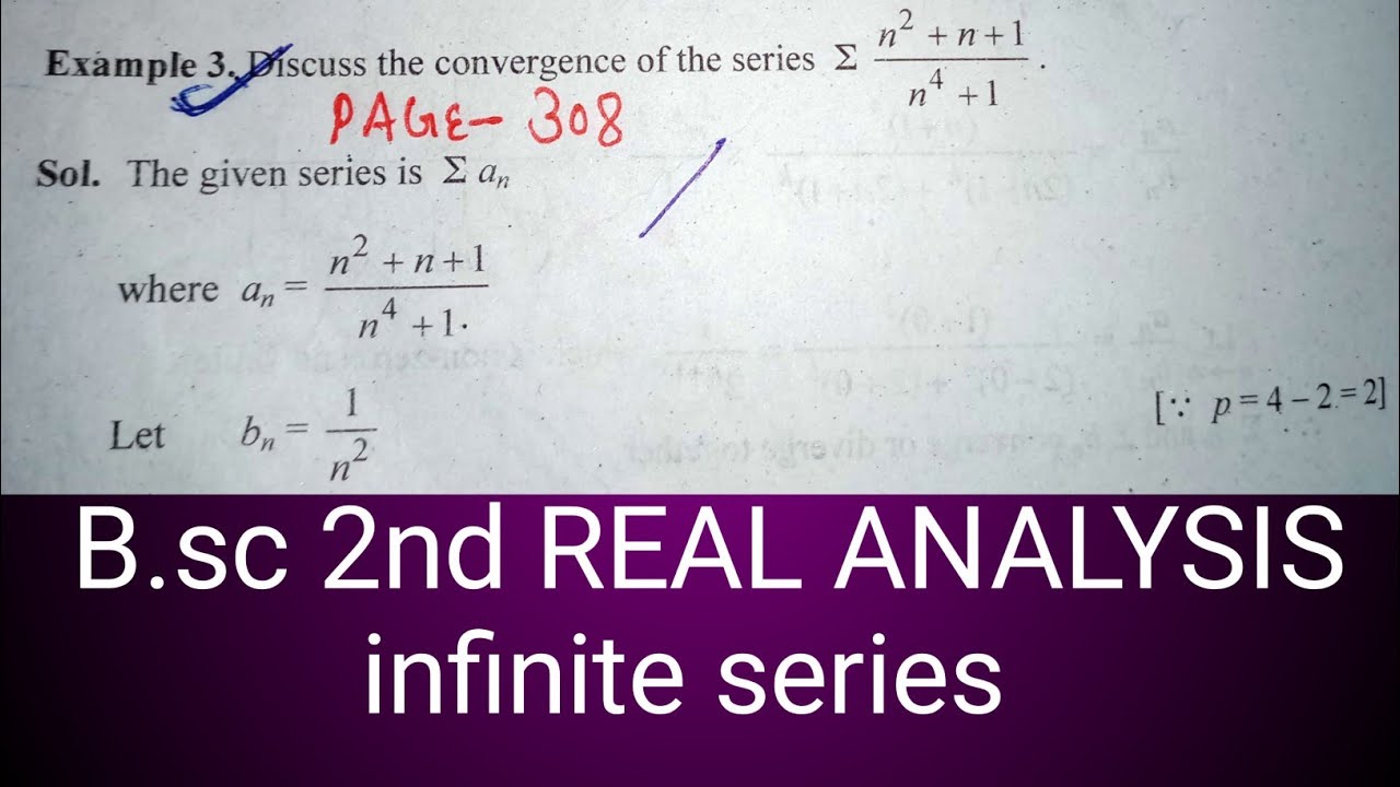 B.sc 2nd year || Real Analysis || Convergence of the series || Ex-03 ...