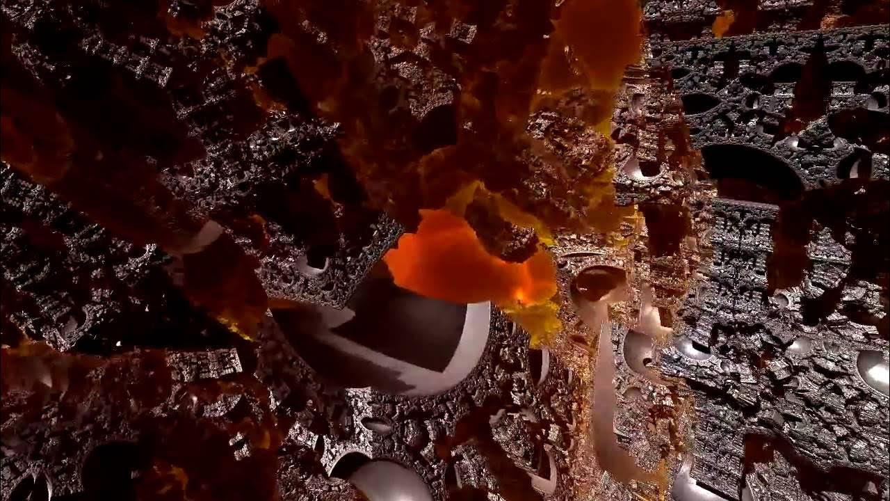Flight through Mandelbox fractal - YouTube