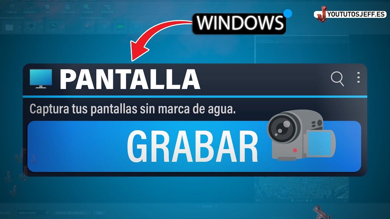 Grabar Pantalla de mi PC Y SIN MARCA DE AGUA - YouTube
